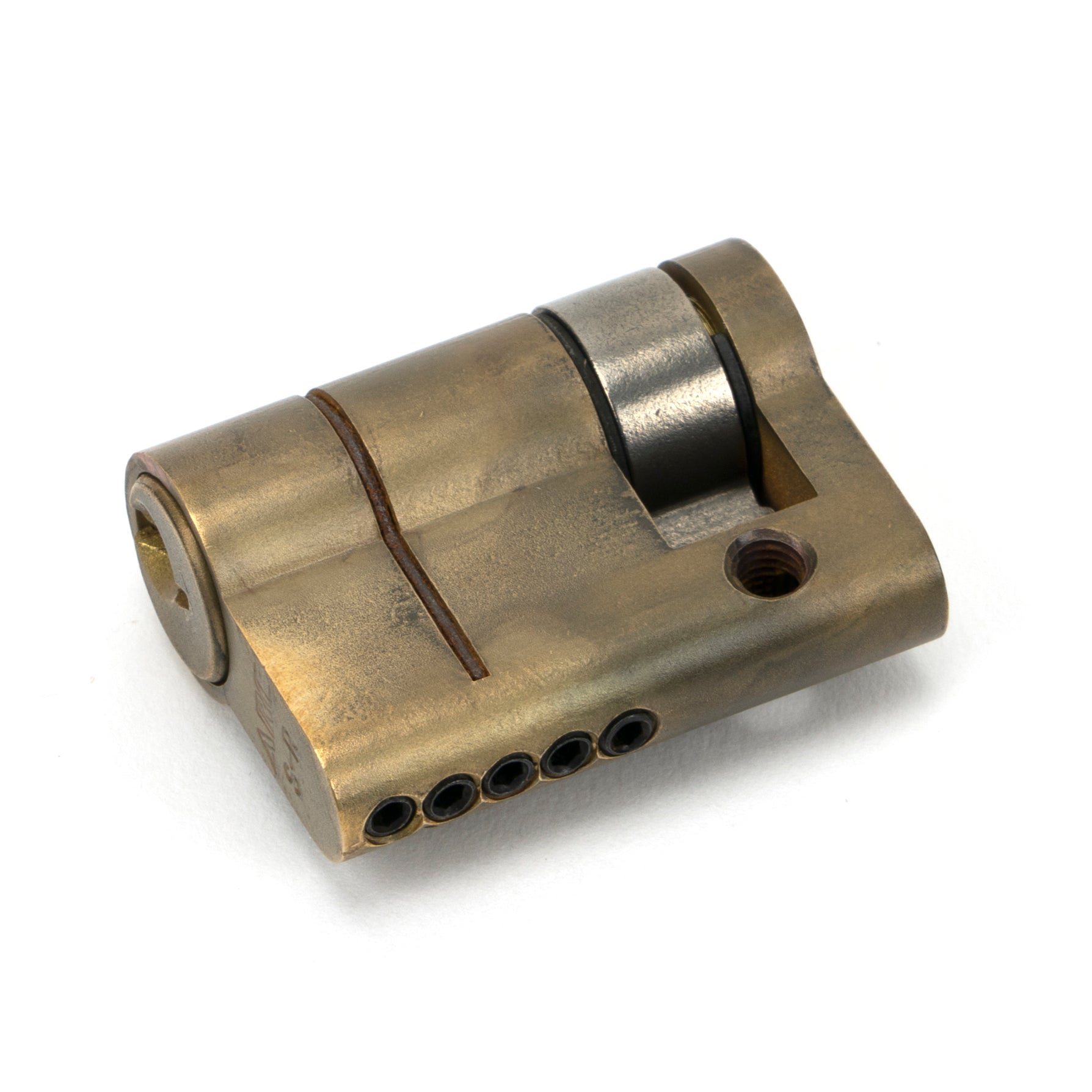 From The Anvil Aged Brass 30/10 5pin Single Cylinder – Smithys Direct